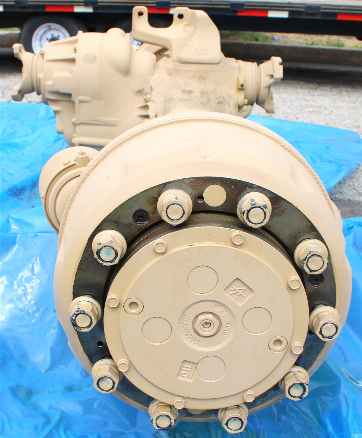 Axle Assembly Complete Non Steering Rear Axle BAE MRAP Axletech Meritor